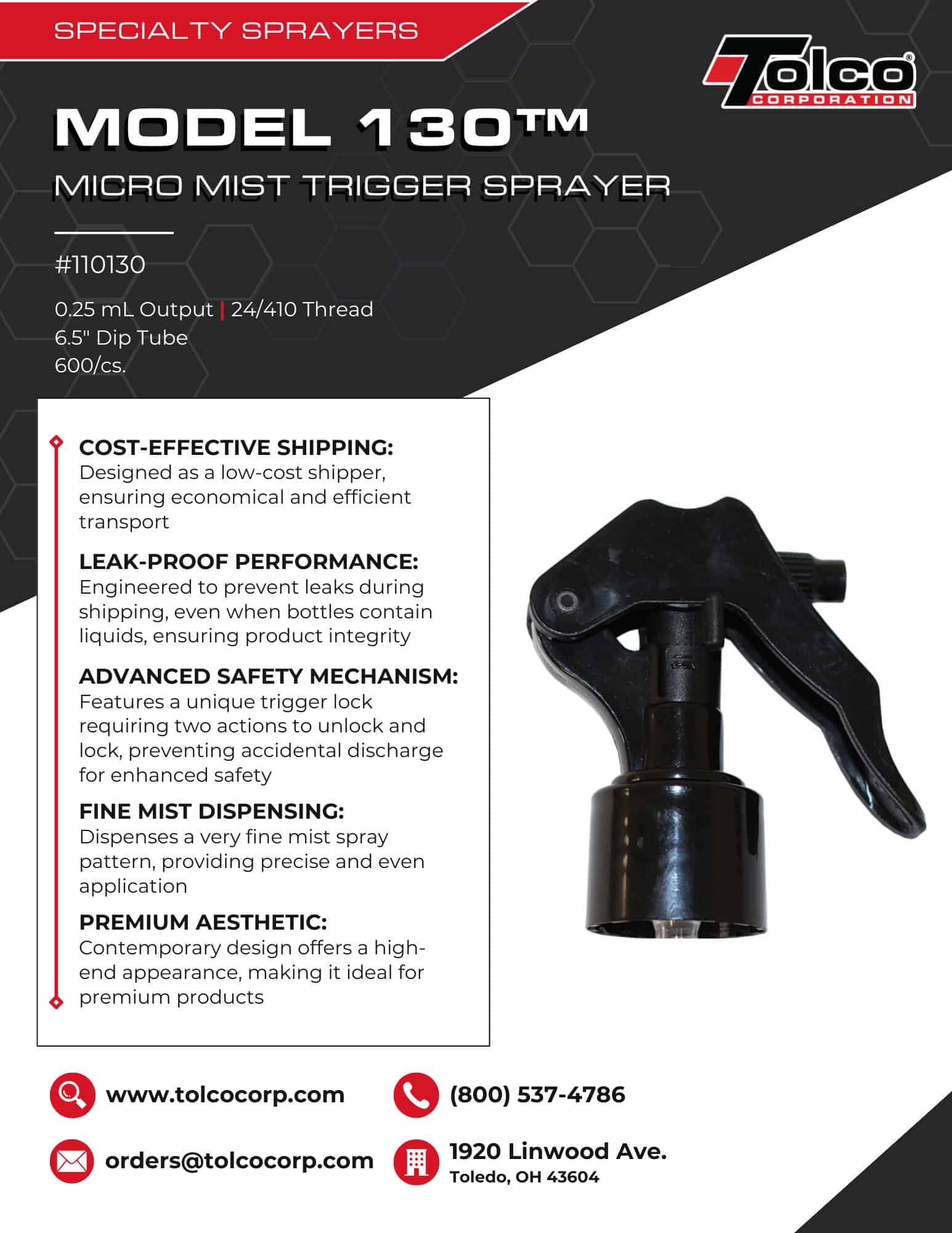 Model 130 Micro Mist - Tolco Corporation