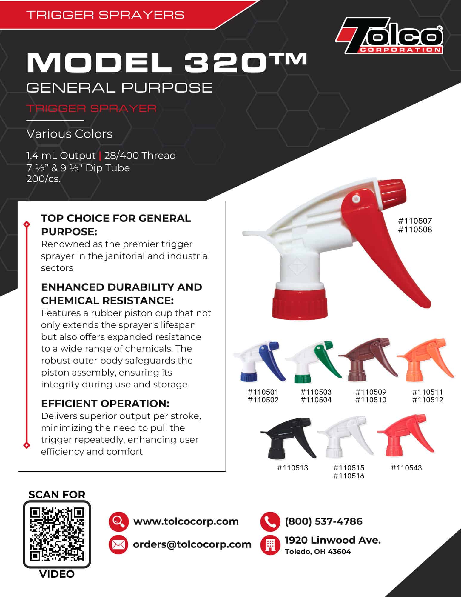 Model 320 - Tolco Corporation