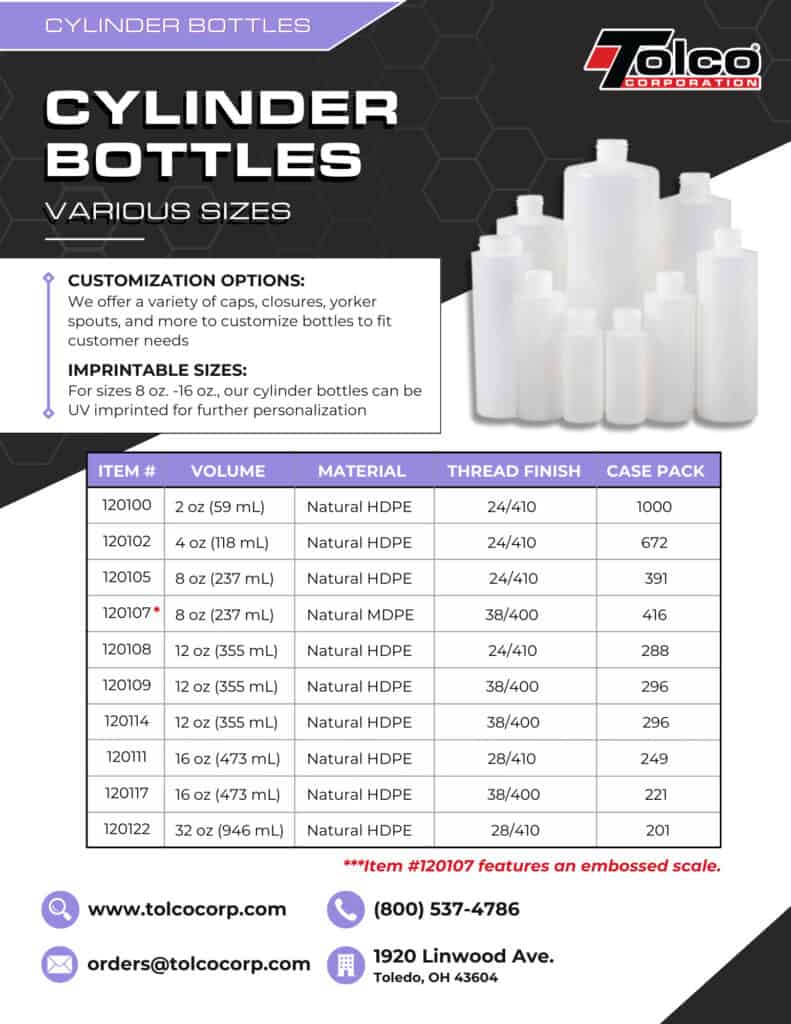 Cylinder Bottles - Tolco Corporation