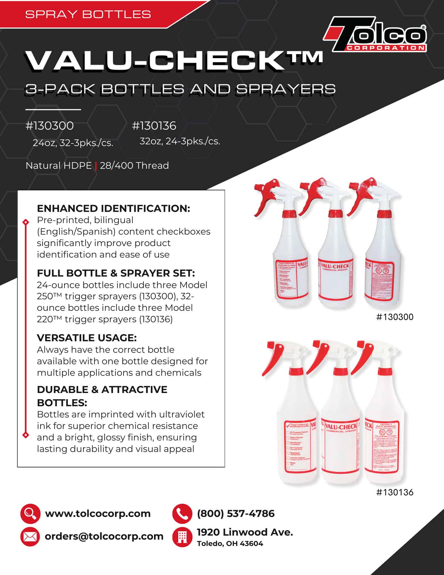 Valu-Check 3 Pack - Tolco Corporation