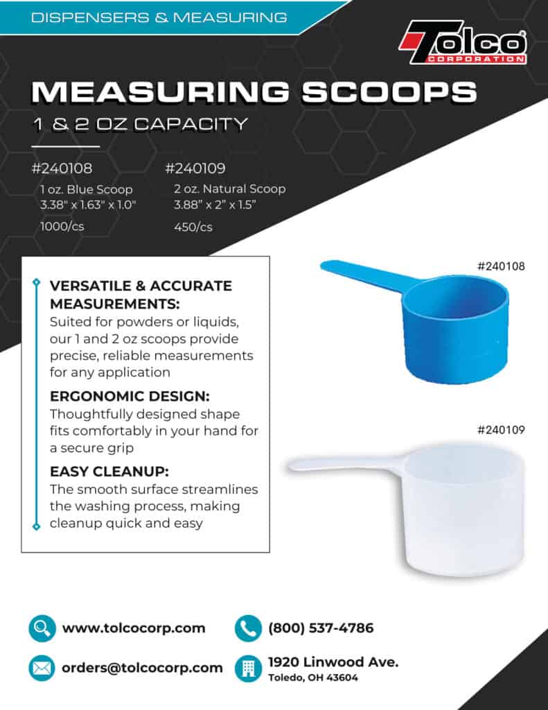 Measuring Scoops - Tolco Corporation
