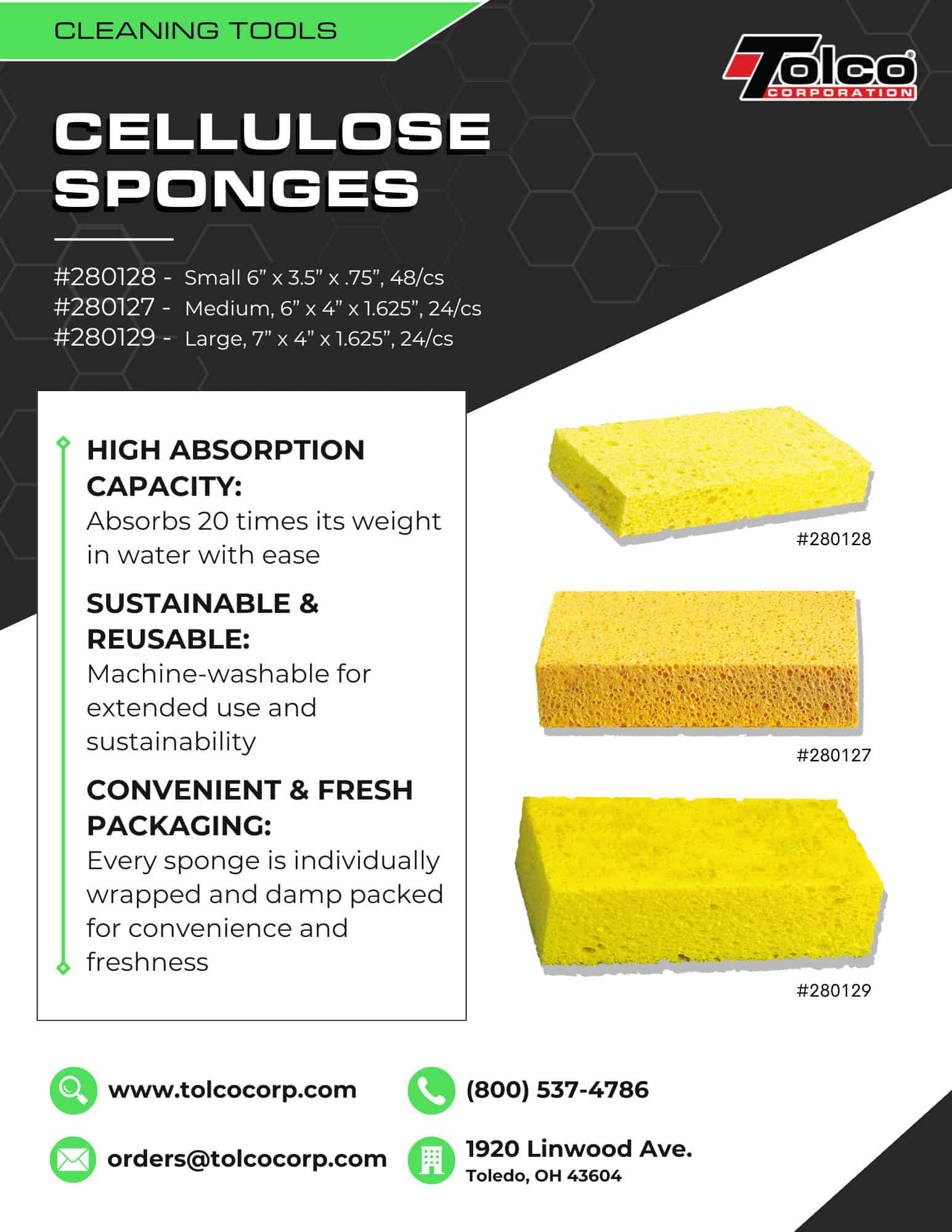 Cellulose Sponges - Tolco Corporation