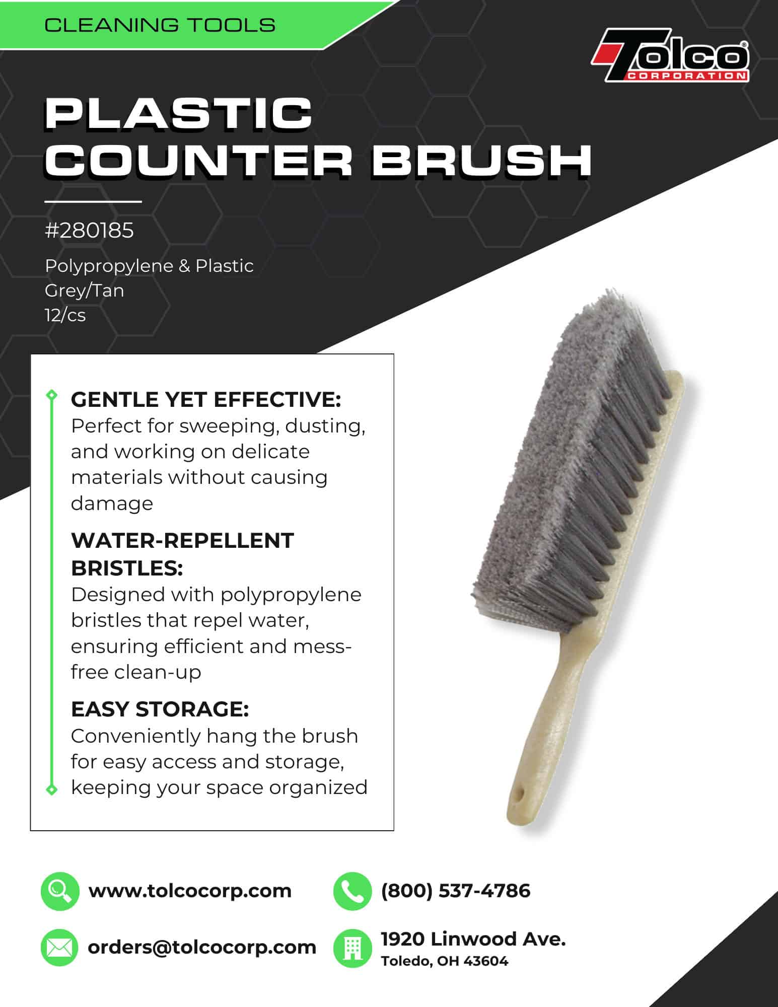 Plastic Counter Brush - Tolco Corporation